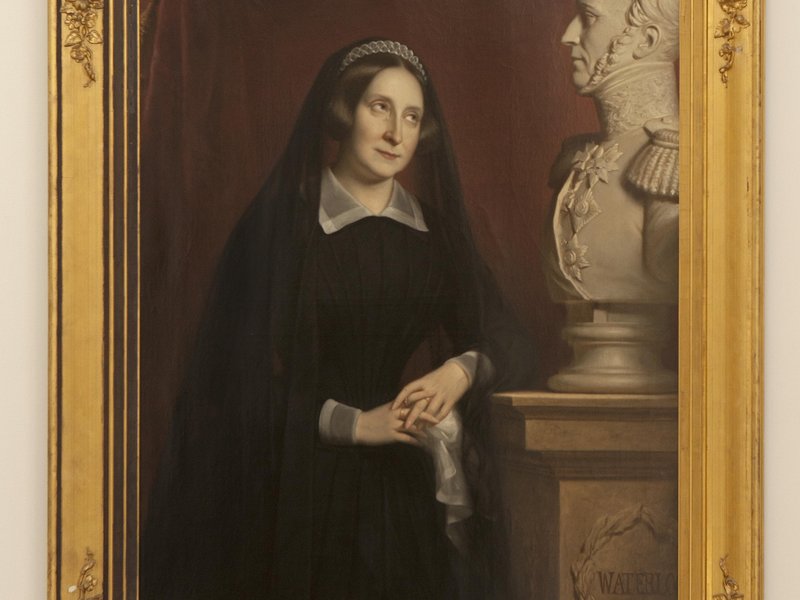Portret van Anna Paulowna als rouwende weduwe