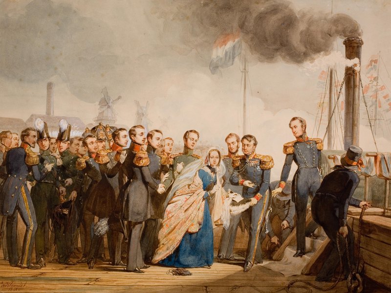 Een roerend afscheid in Rotterdam, 15 oktober 1842
